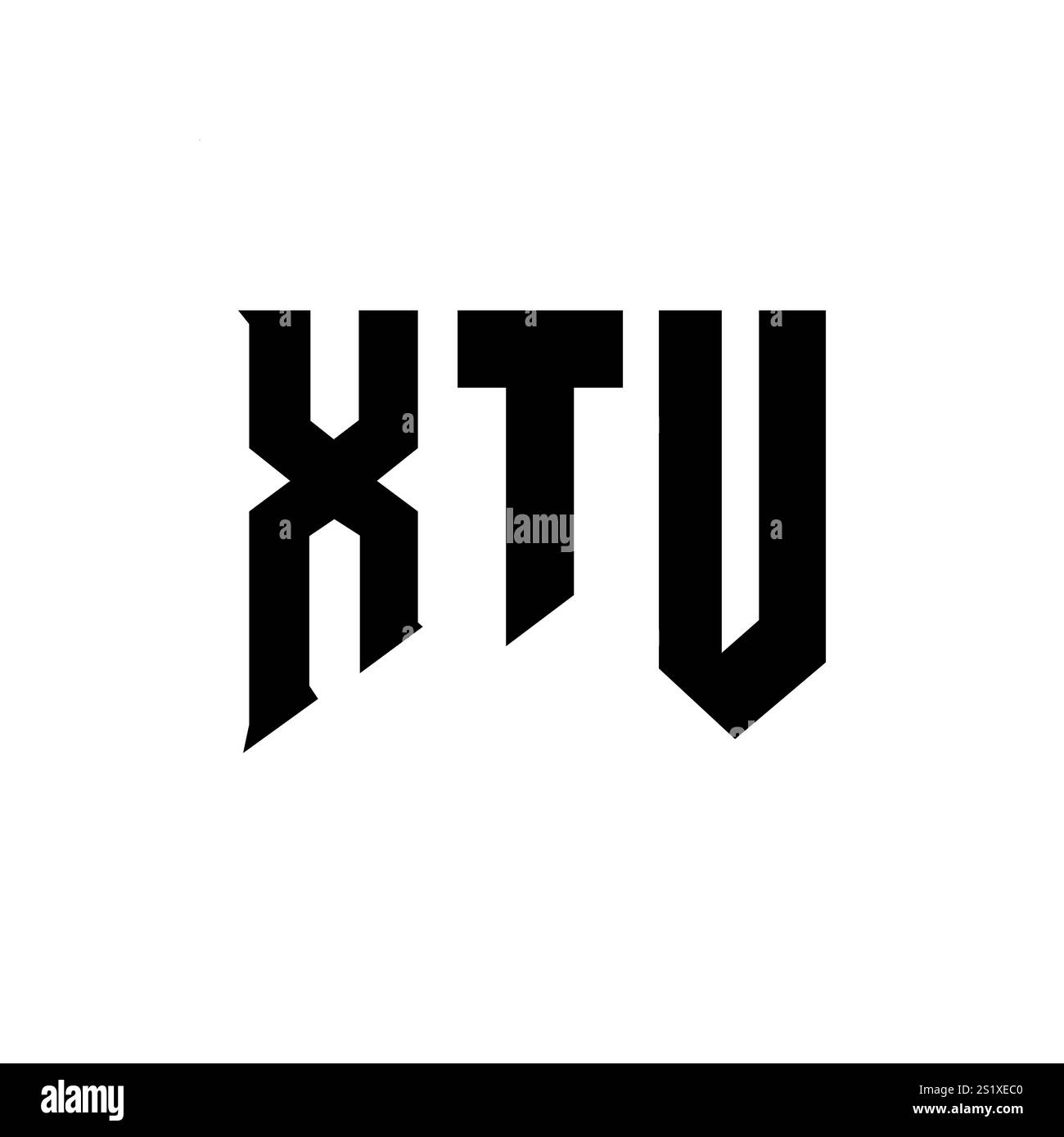 Xtu logo design hi-res stock photography and images - Alamy