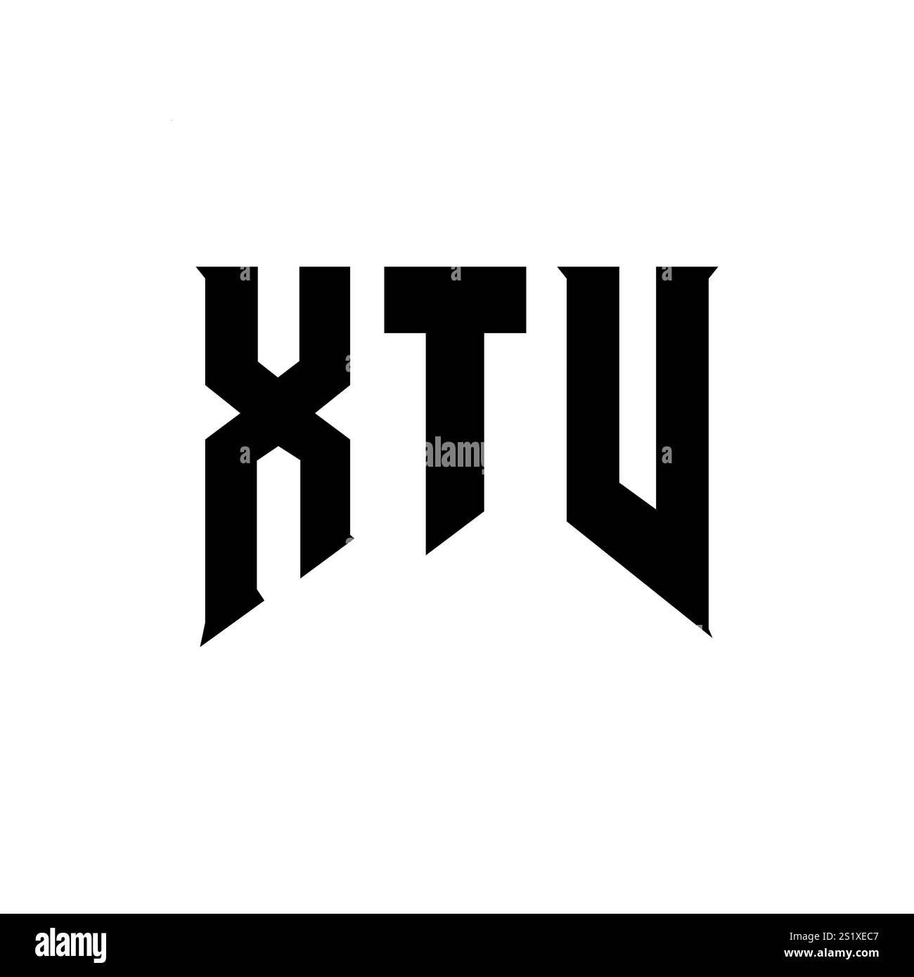 XTV letter logo design for technology company. XTV logo design black ...