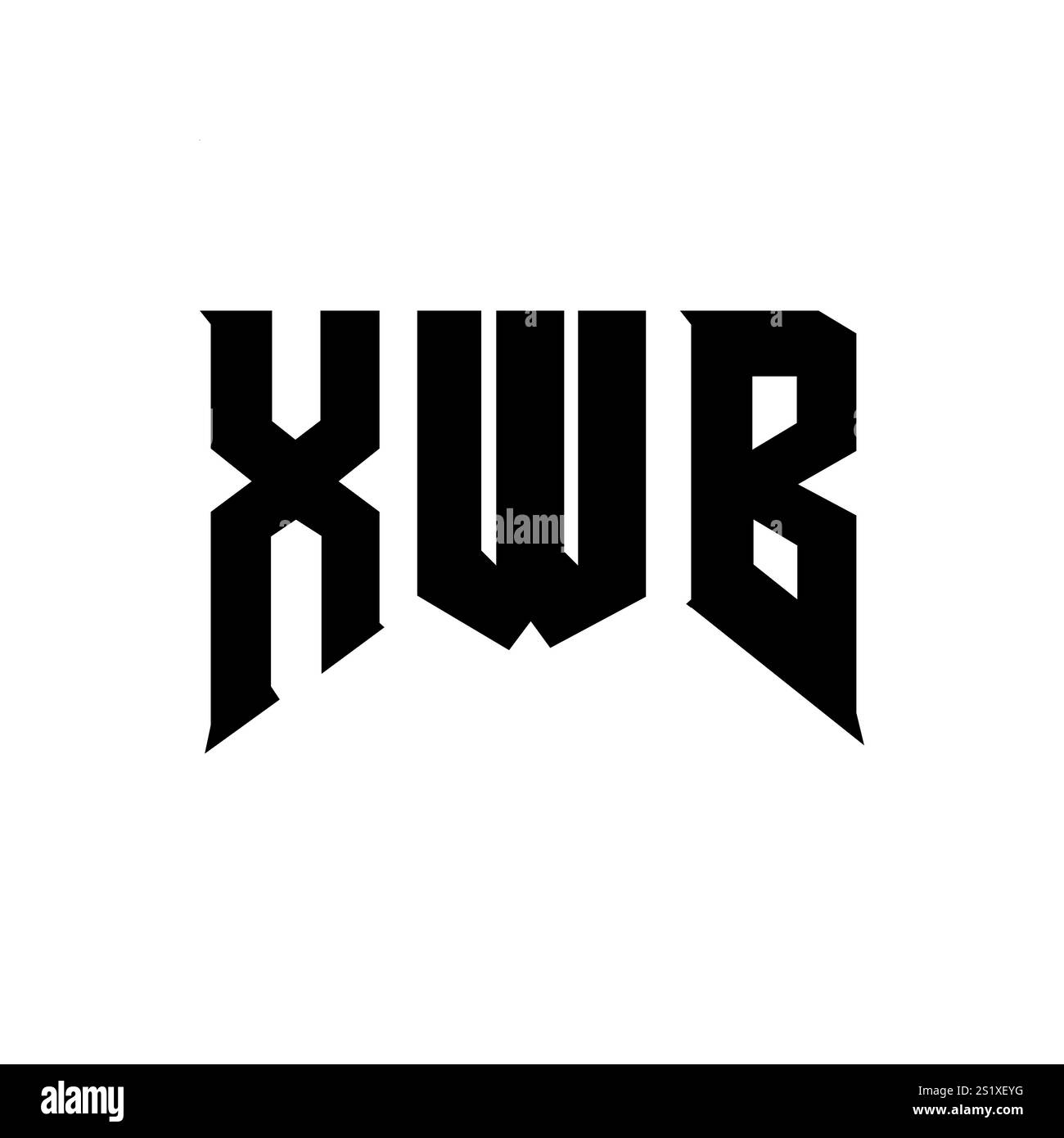 Xwb logo design Black and White Stock Photos & Images - Alamy