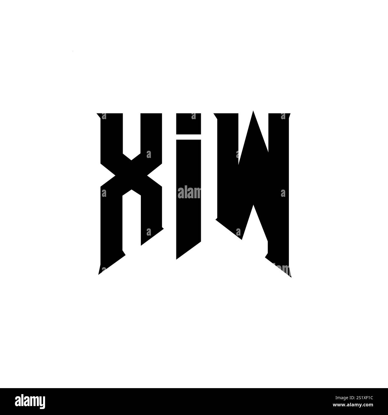 Xiw logo design hi-res stock photography and images - Alamy