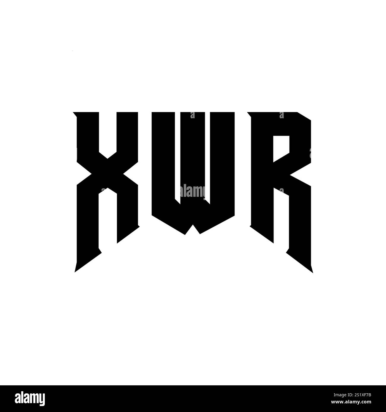 Xwr logo design hi-res stock photography and images - Alamy