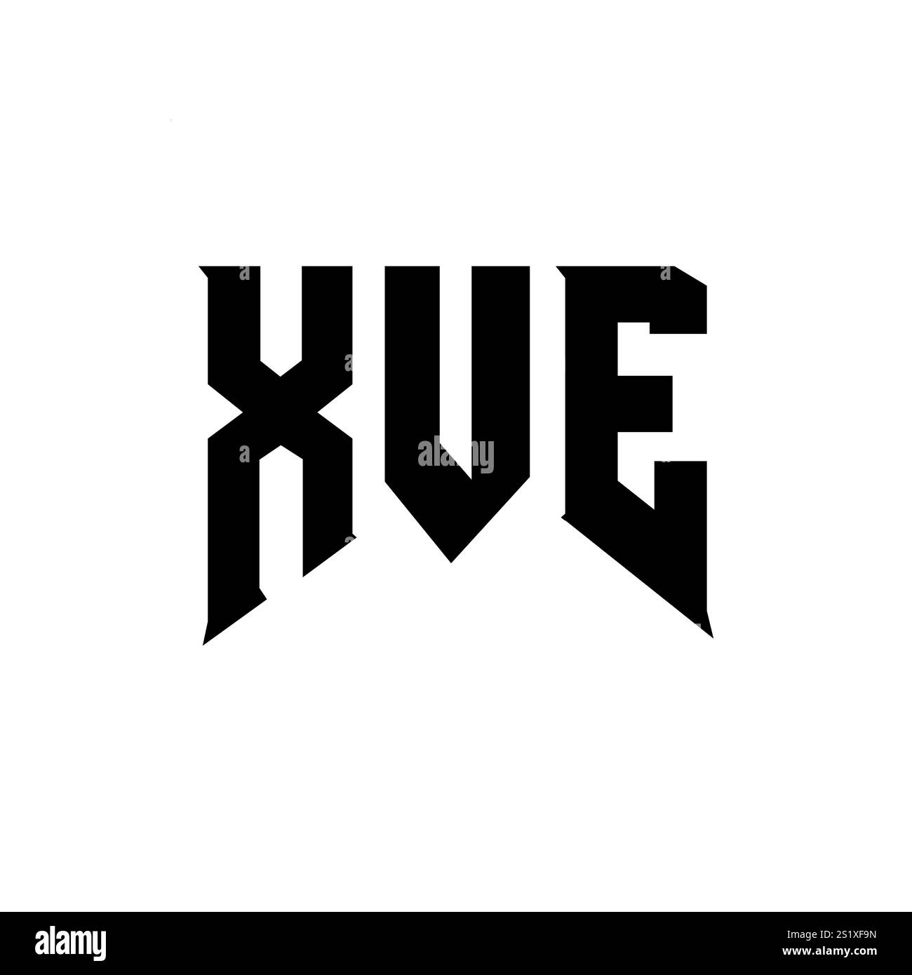 XVE letter logo design for technology company. XVE logo design black ...