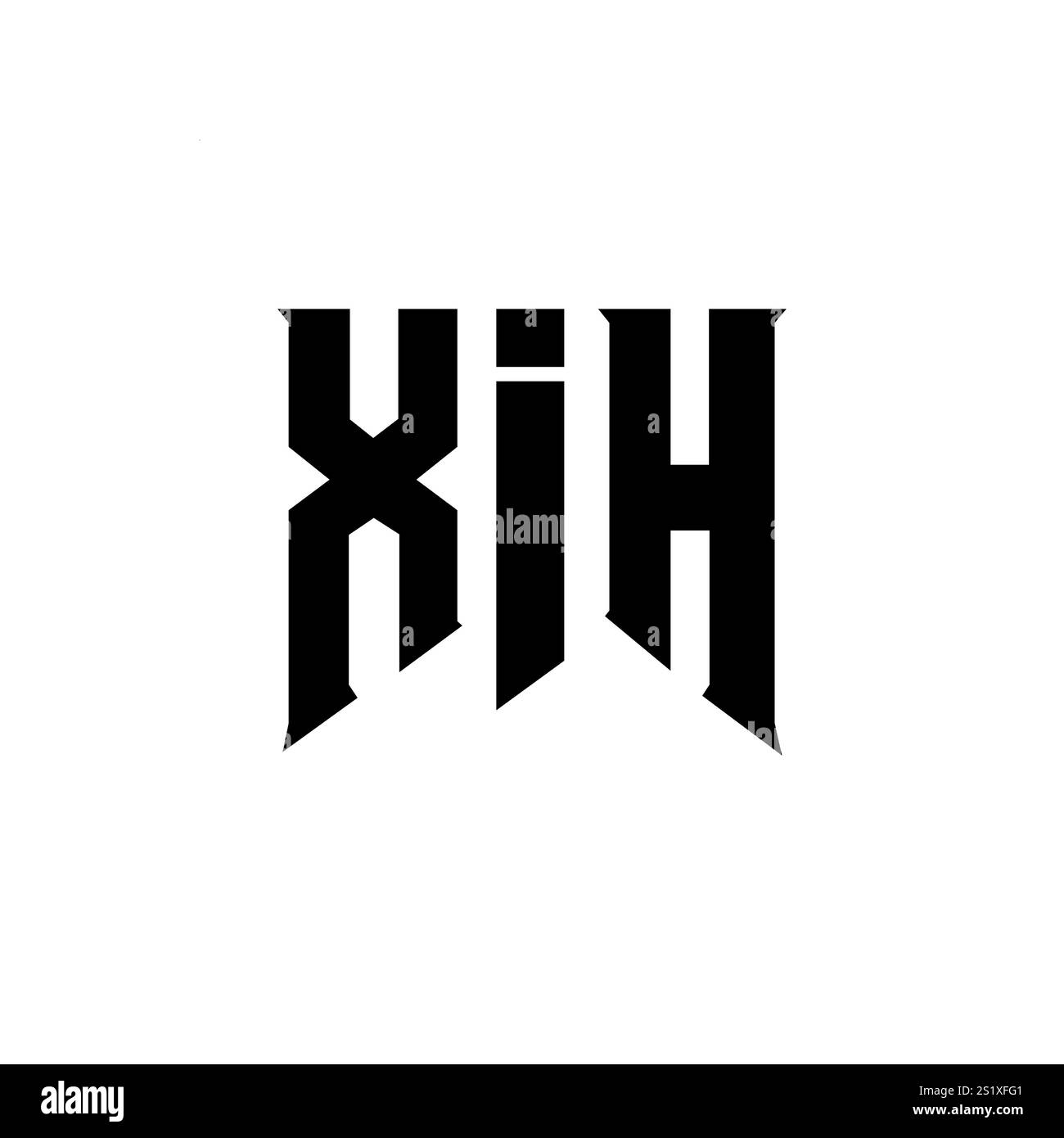 Xih logo design hi-res stock photography and images - Alamy