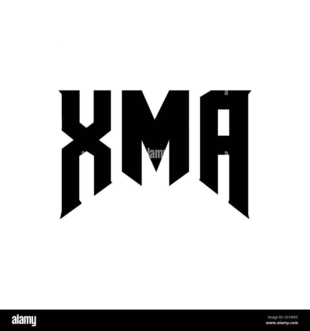 XMA letter logo design for technology company. XMA logo design black ...