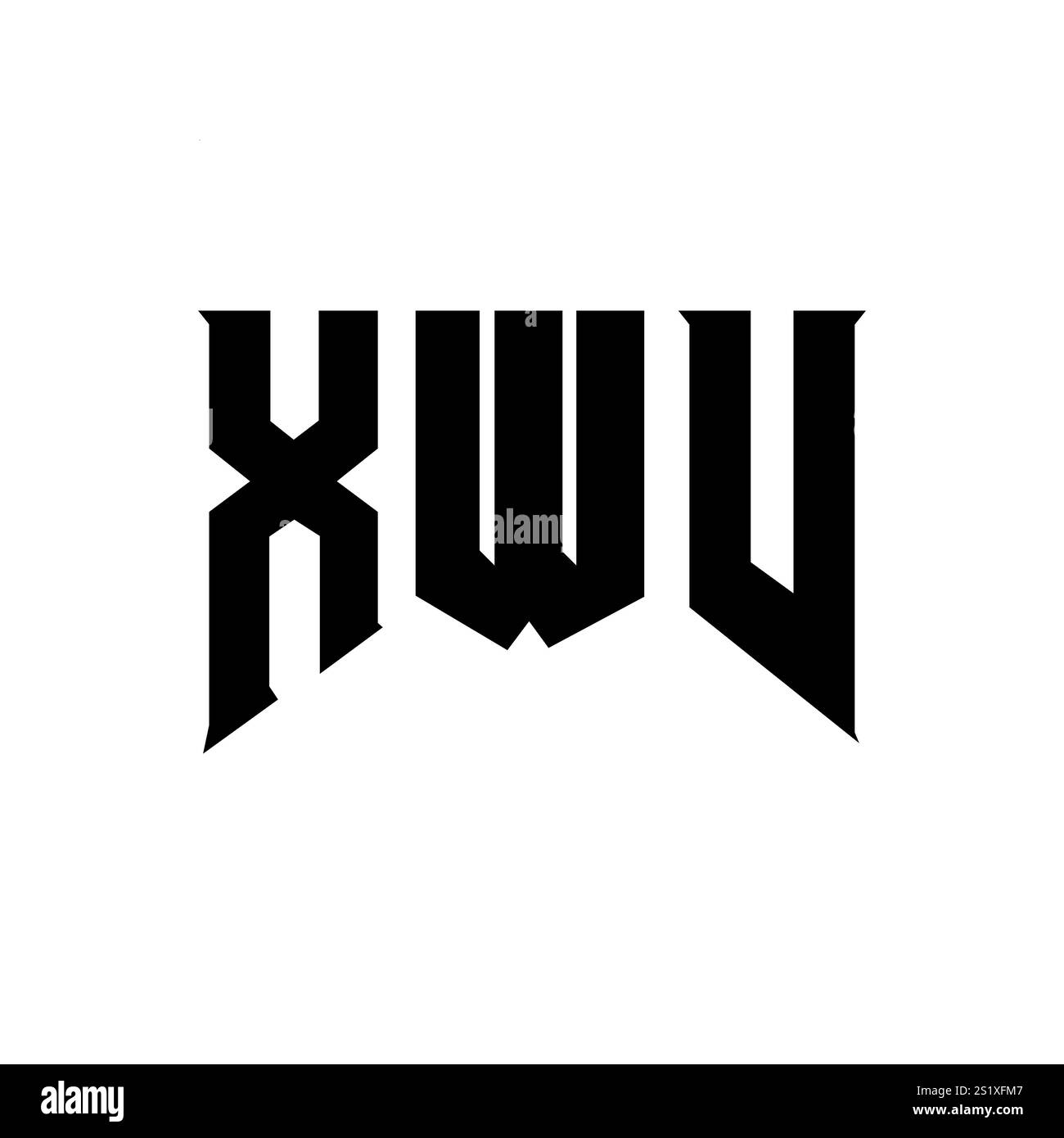 Xwv logo design Stock Vector Images - Alamy