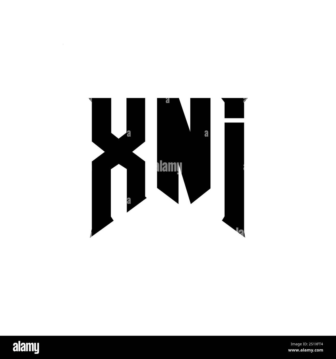 Xni logo design Stock Vector Images - Alamy
