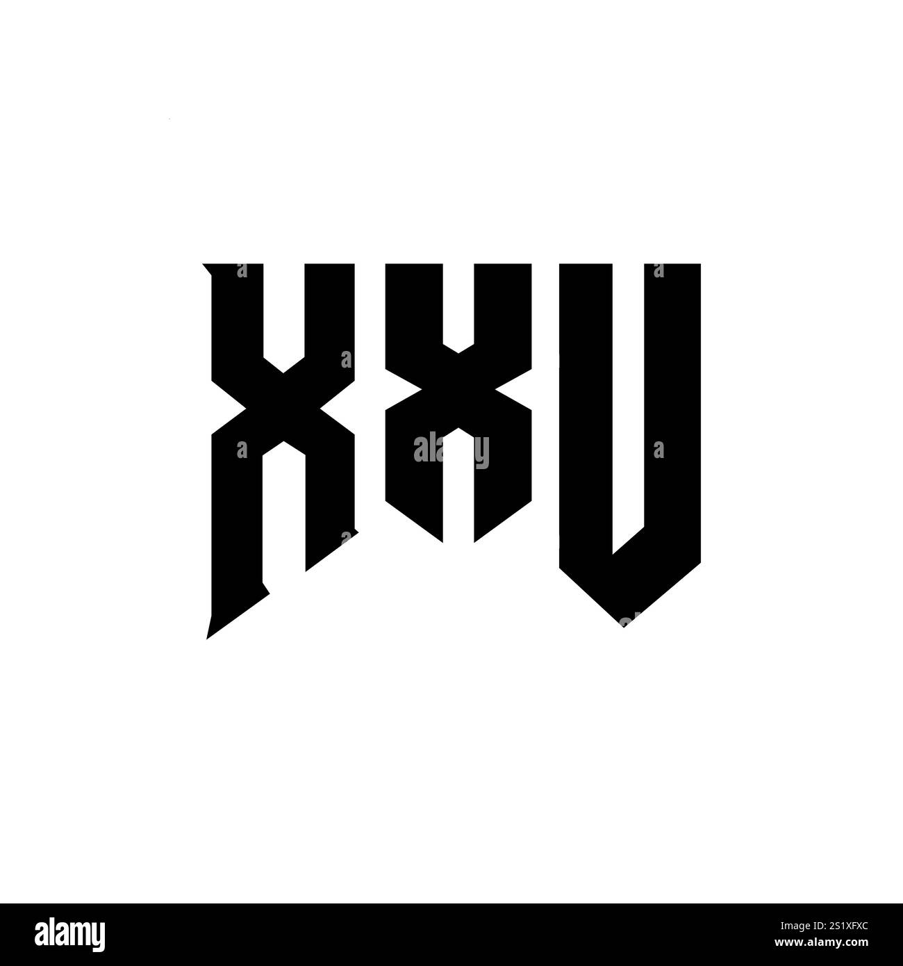 XXU letter logo design for technology company. XXU logo design black ...