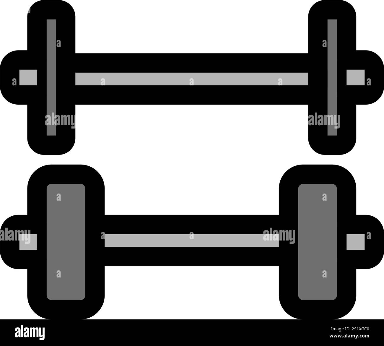 Fitness weight instrument to gain strength and muscles - Flat icon ...