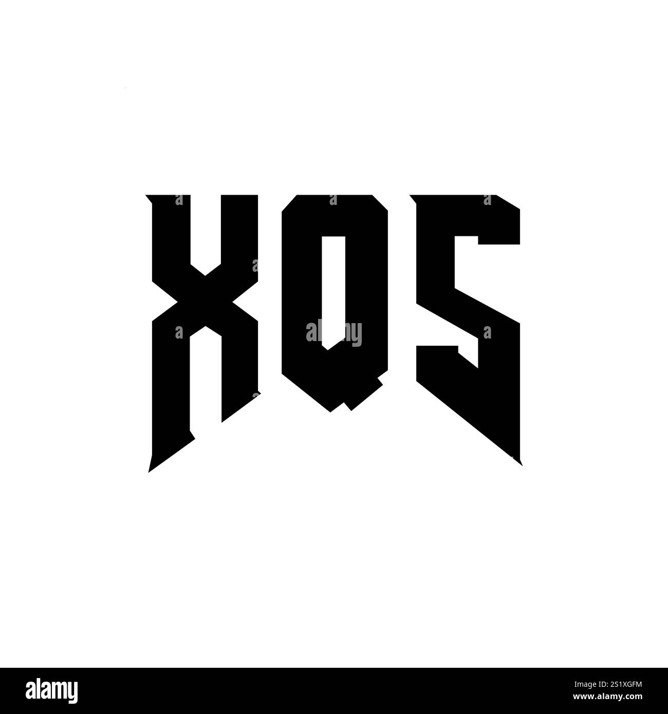 XQS letter logo design for technology company. XQS logo design black ...