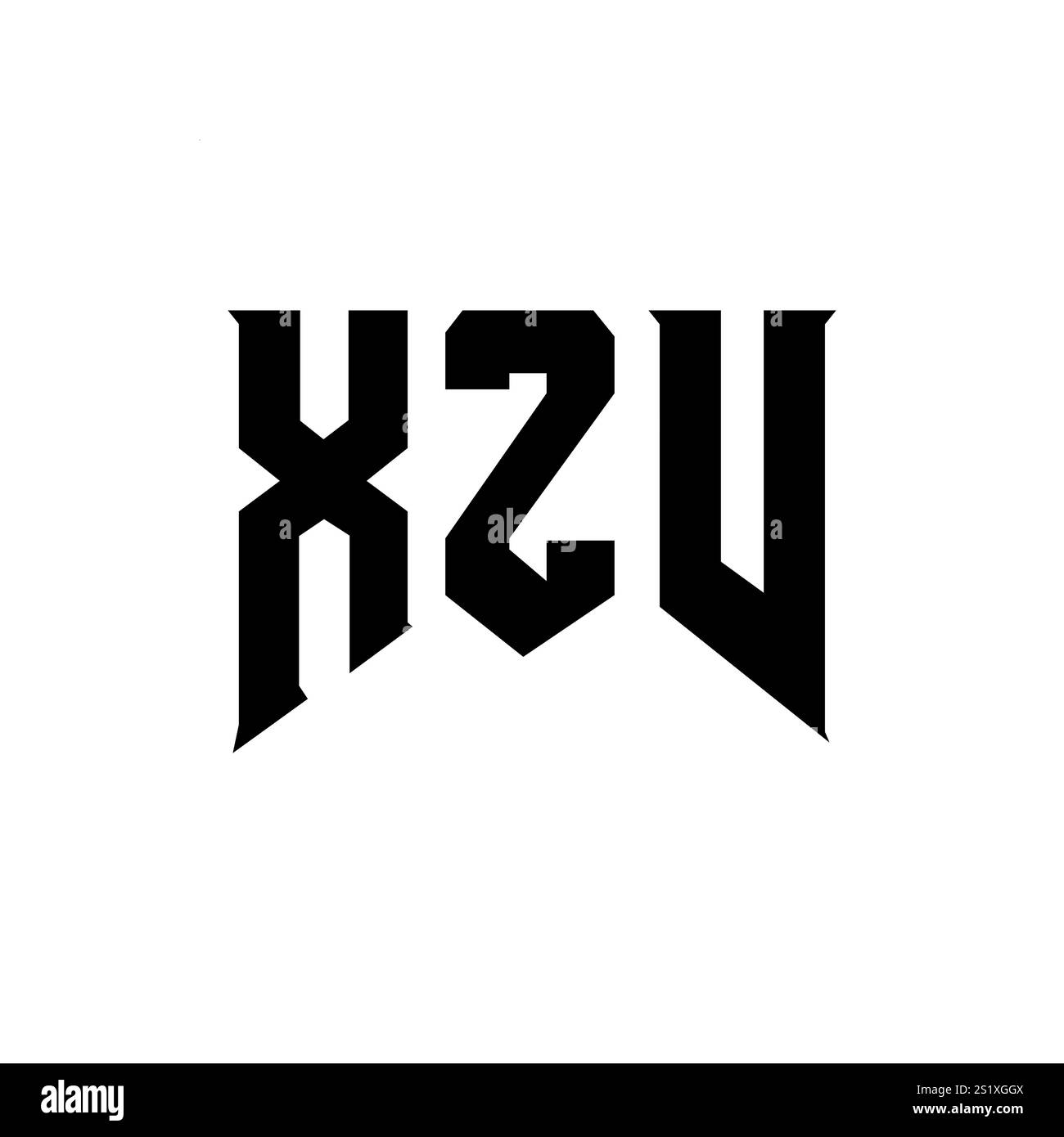 Xzv logo design hi-res stock photography and images - Alamy