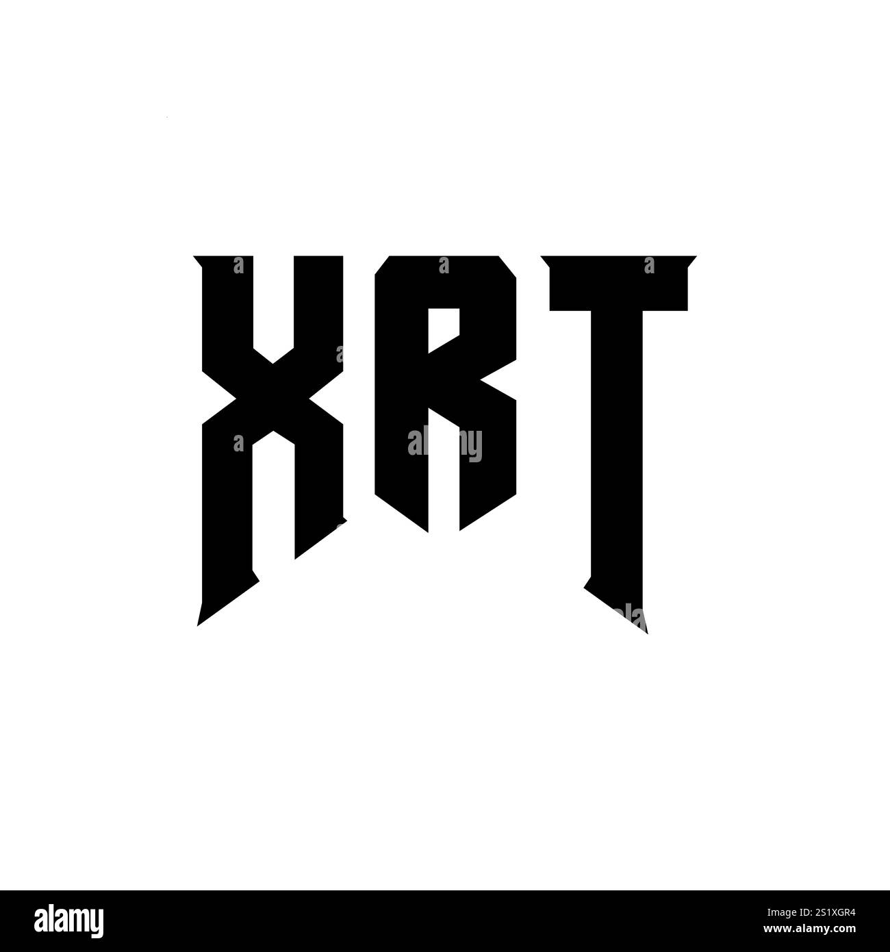XRT letter logo design for technology company. XRT logo design black and white color combination ...