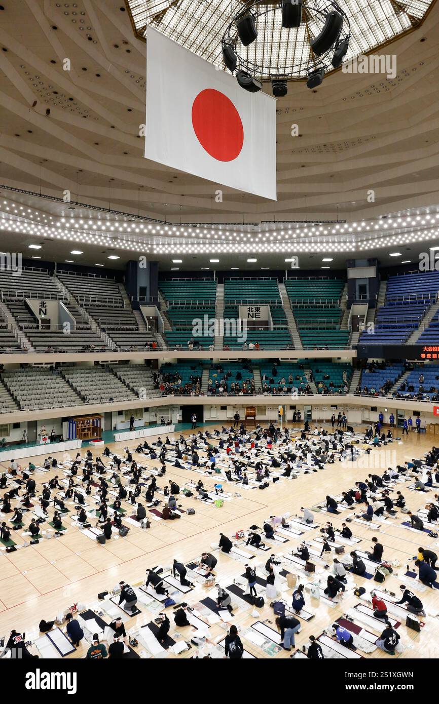 Participants write characters during the annual Kakizome (first ...
