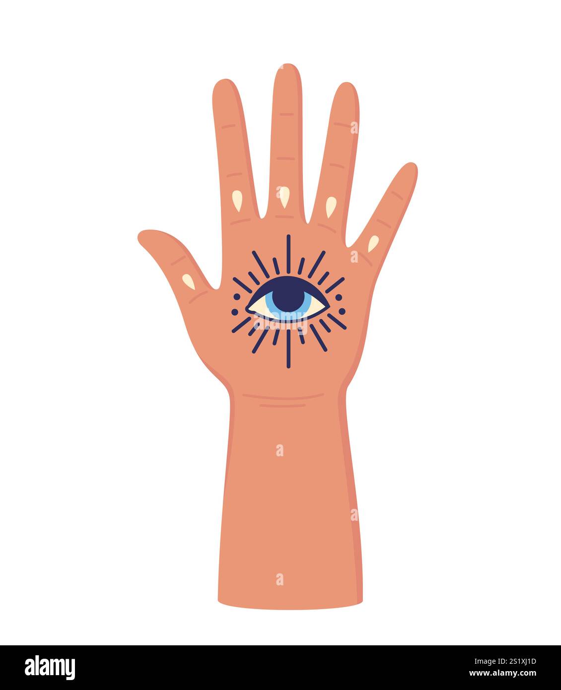 Evil eyes. Set of hand drawn different mascots. Evil eye, Hamsa, Hand ...