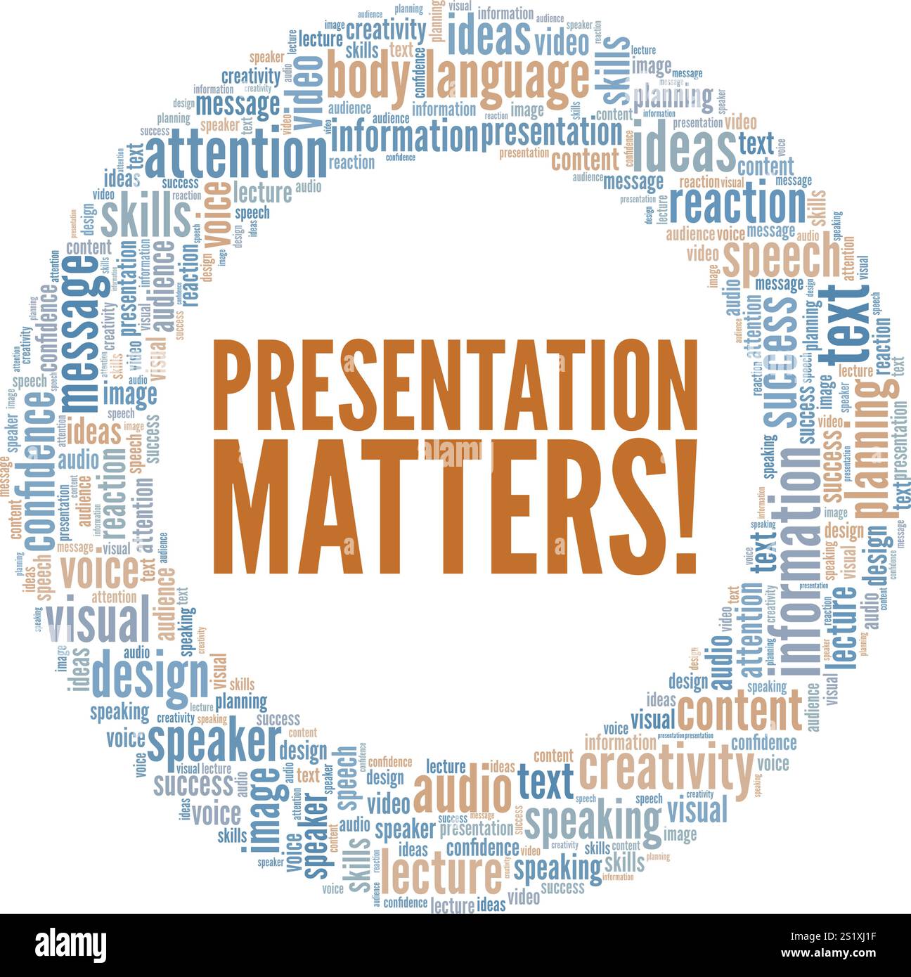Presentation Matters word cloud conceptual design isolated on white ...