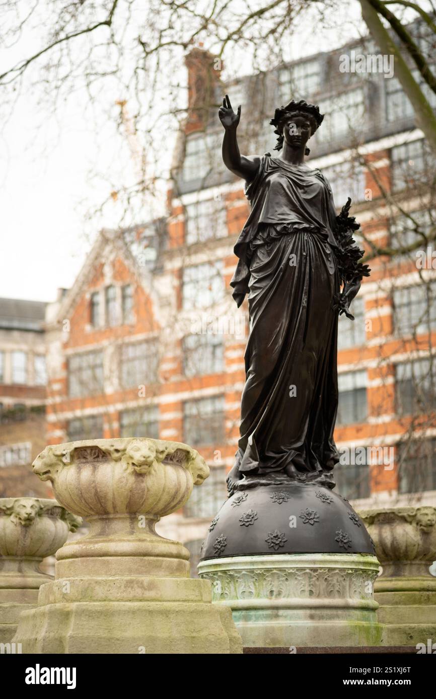 The Statue of Peace in Smithfield Gardens, a site of executions in the ...
