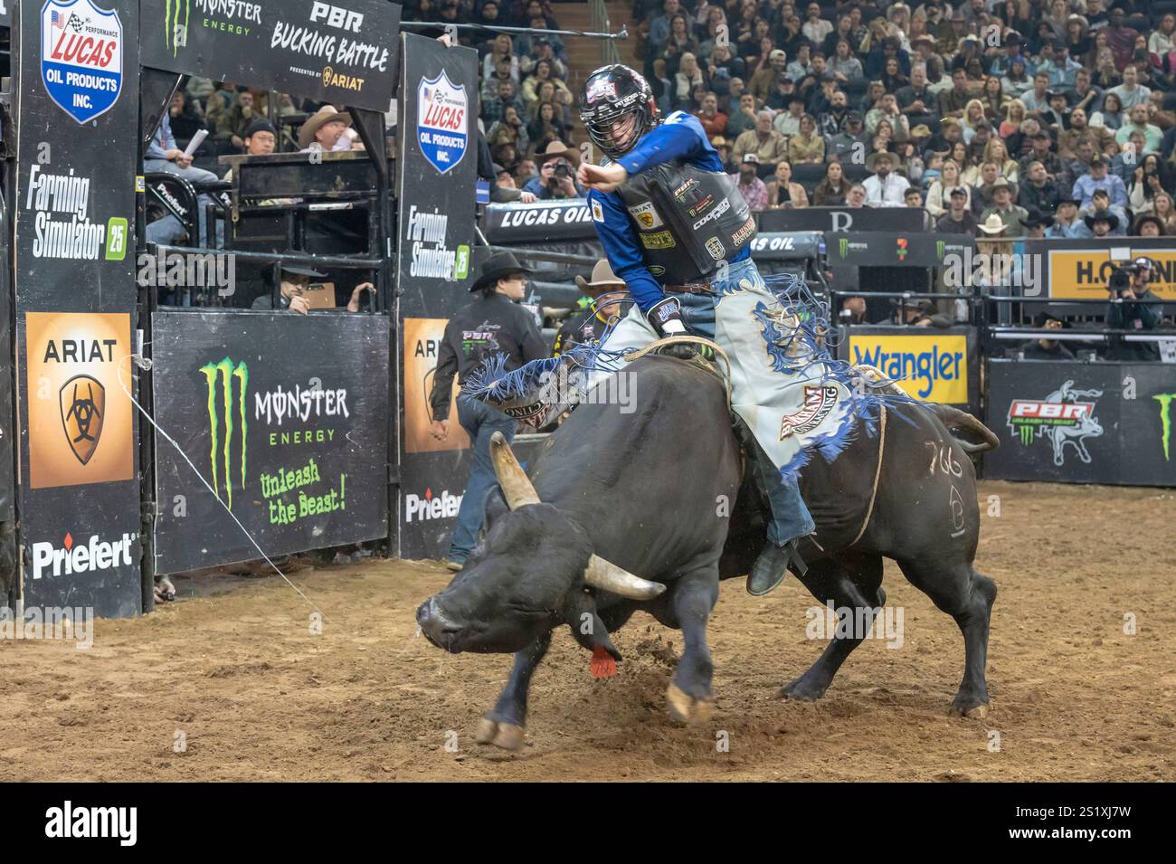 Mason Taylor rides Gaucho during the second round of the Professional ...