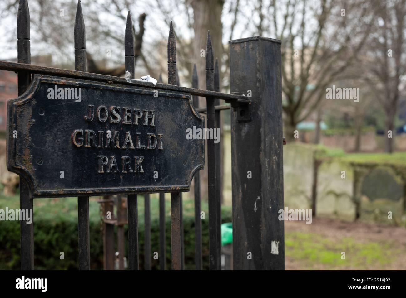 Grave of the celebrated clown and pantomimist Joseph Grimaldi in ...