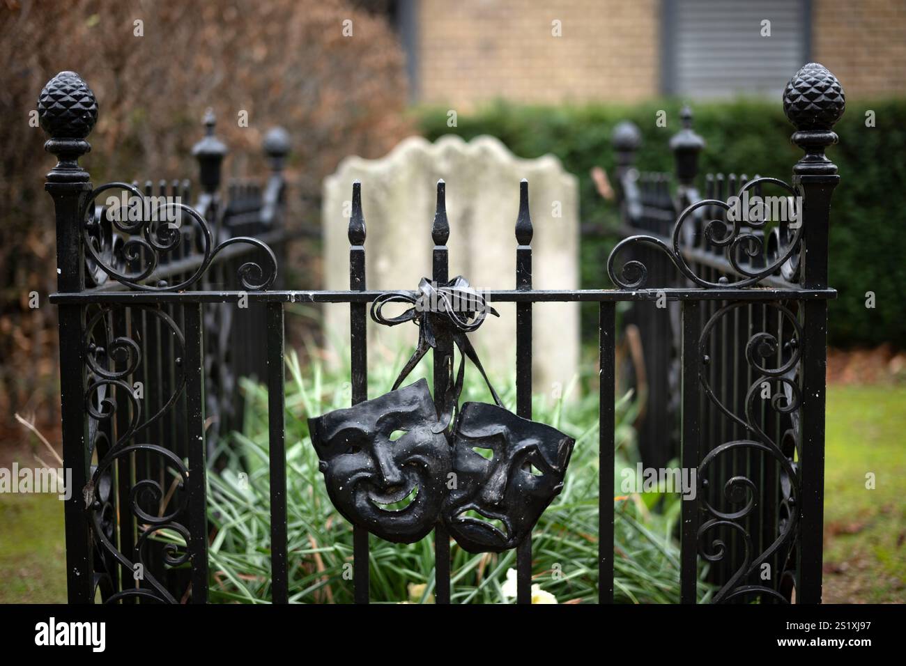 Grave of the celebrated clown and pantomimist Joseph Grimaldi in ...