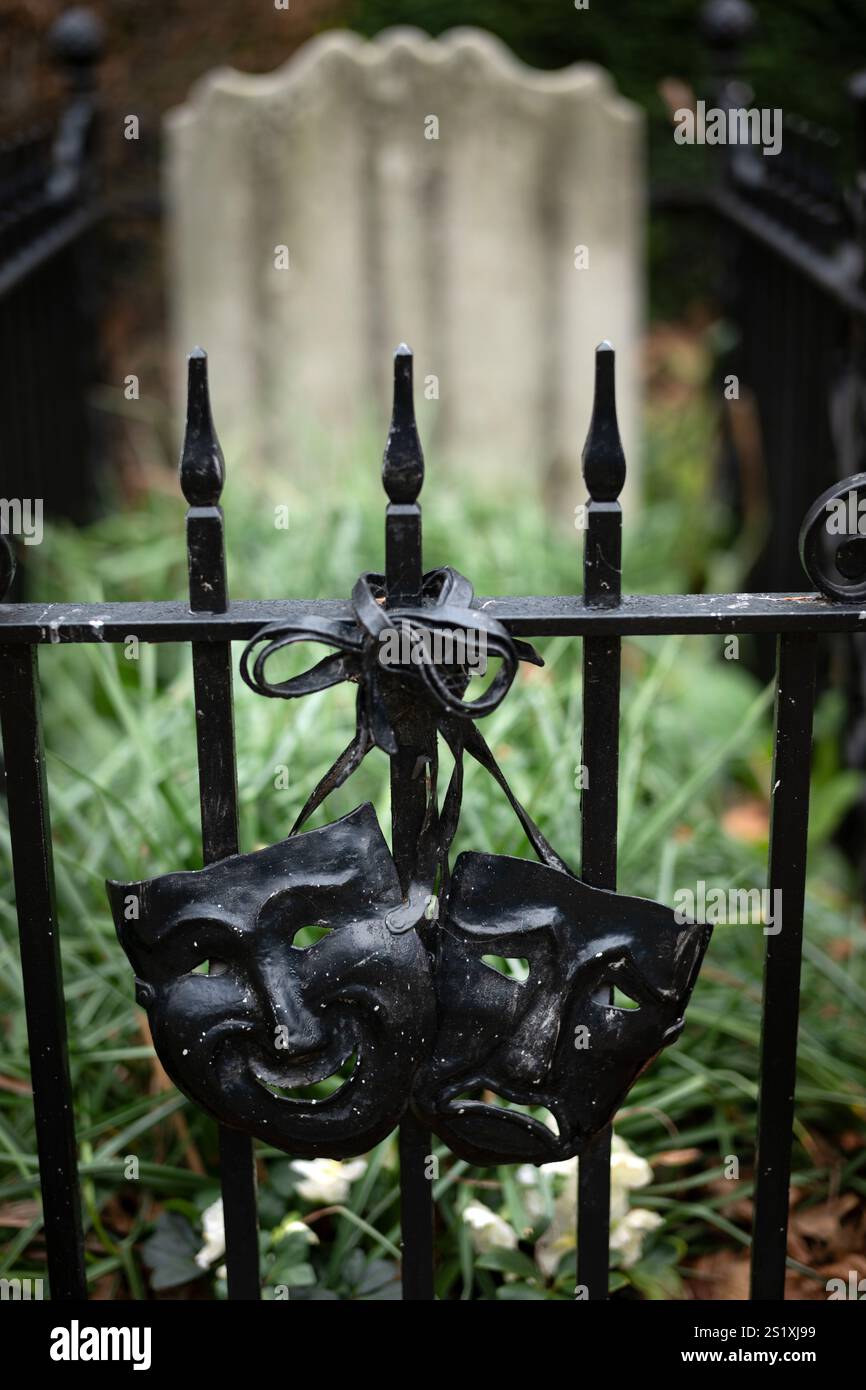 Grave of the celebrated clown and pantomimist Joseph Grimaldi in ...