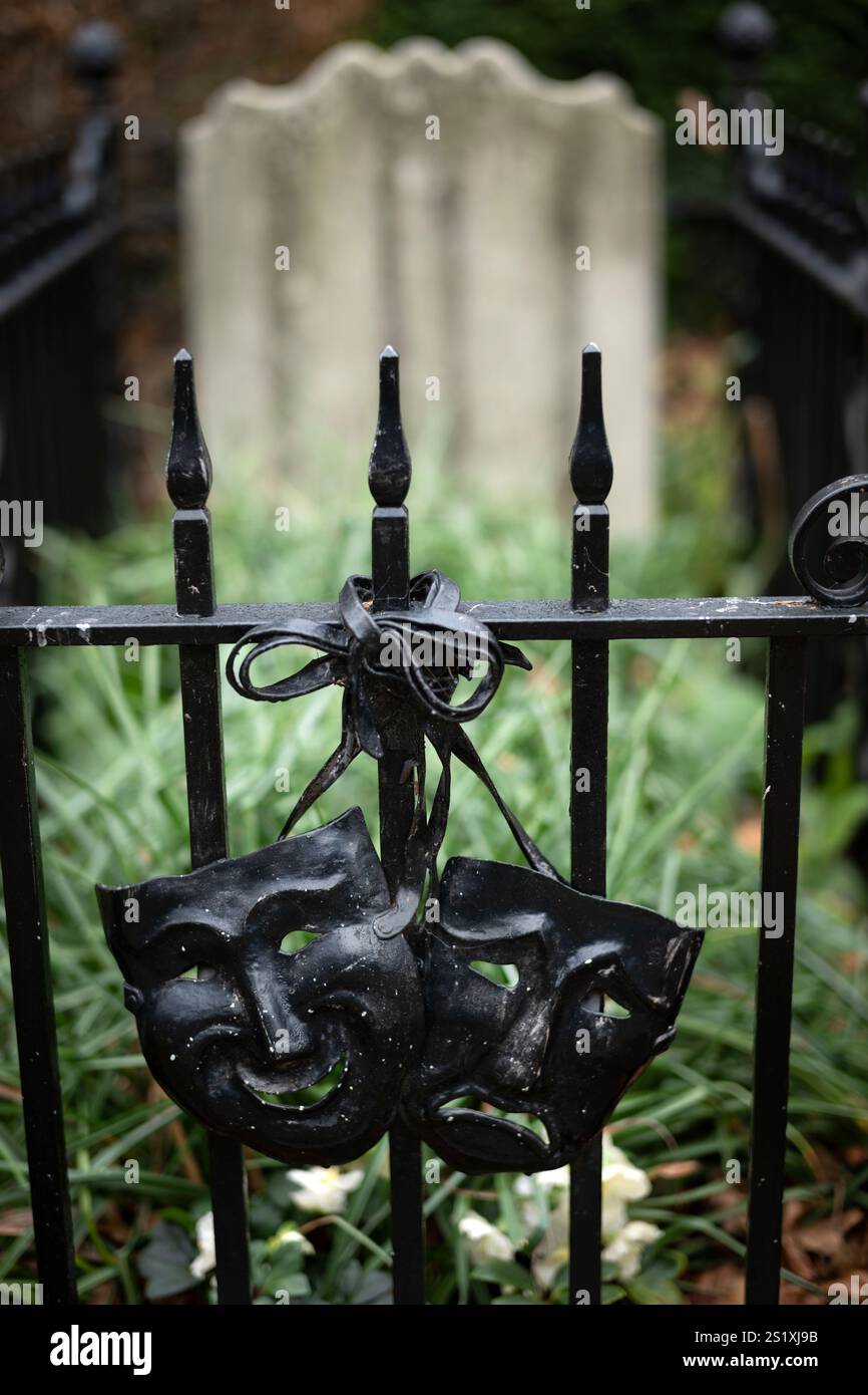 Grave of the celebrated clown and pantomimist Joseph Grimaldi in ...