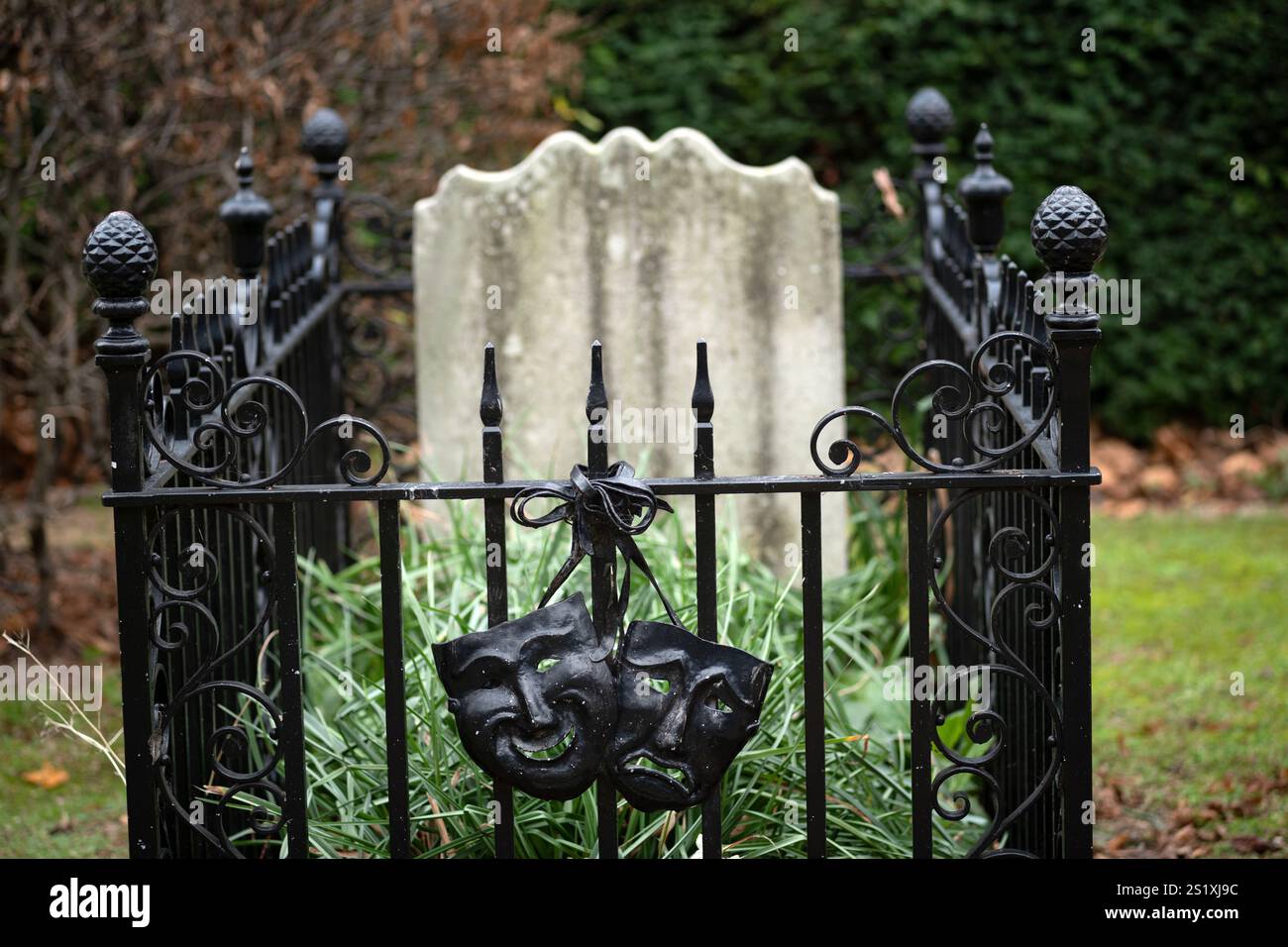 Grave of the celebrated clown and pantomimist Joseph Grimaldi in ...