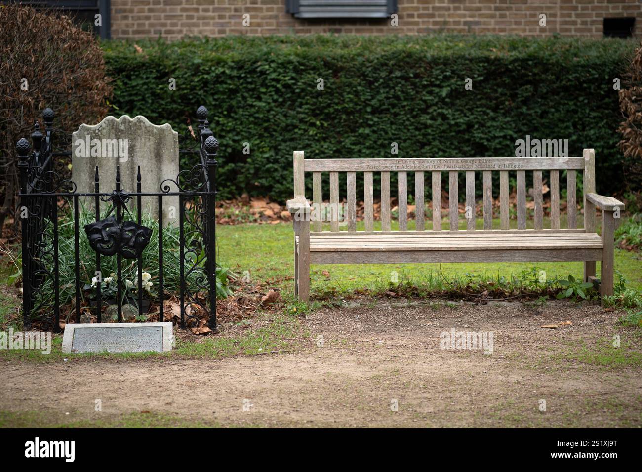 Grave of the celebrated clown and pantomimist Joseph Grimaldi in ...