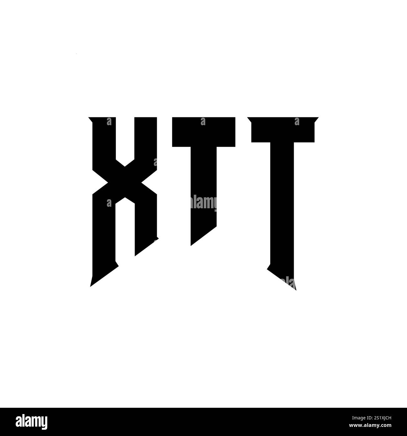 XTT letter logo design for technology company. XTT logo design black ...