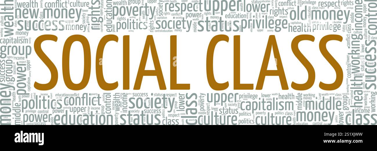 Social Class word cloud conceptual design isolated on white background ...