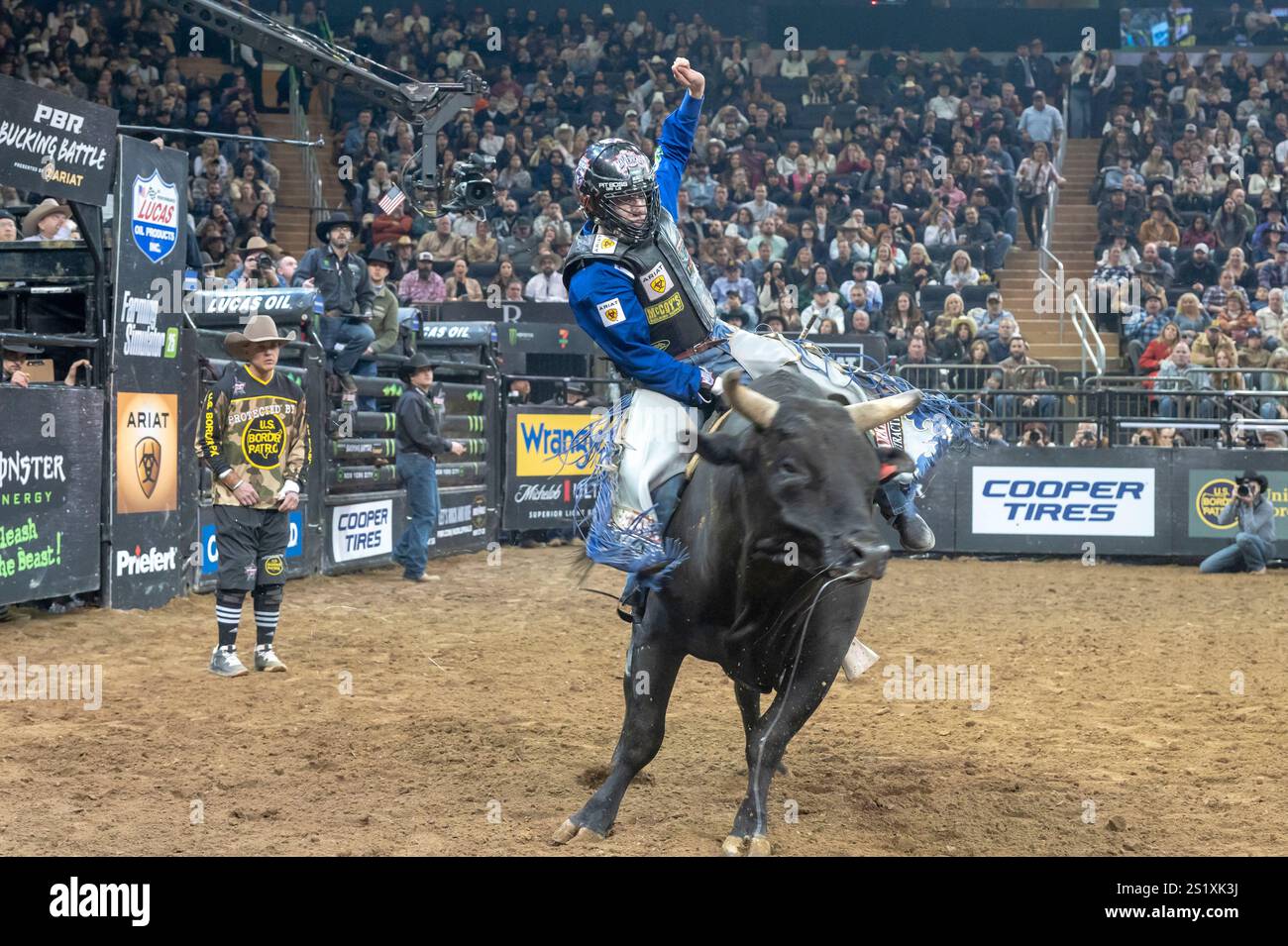 Mason Taylor rides Gaucho during the second round of the Professional ...