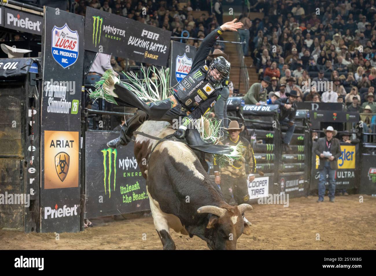 John Crimber rides Crazy Party during the second round of the ...