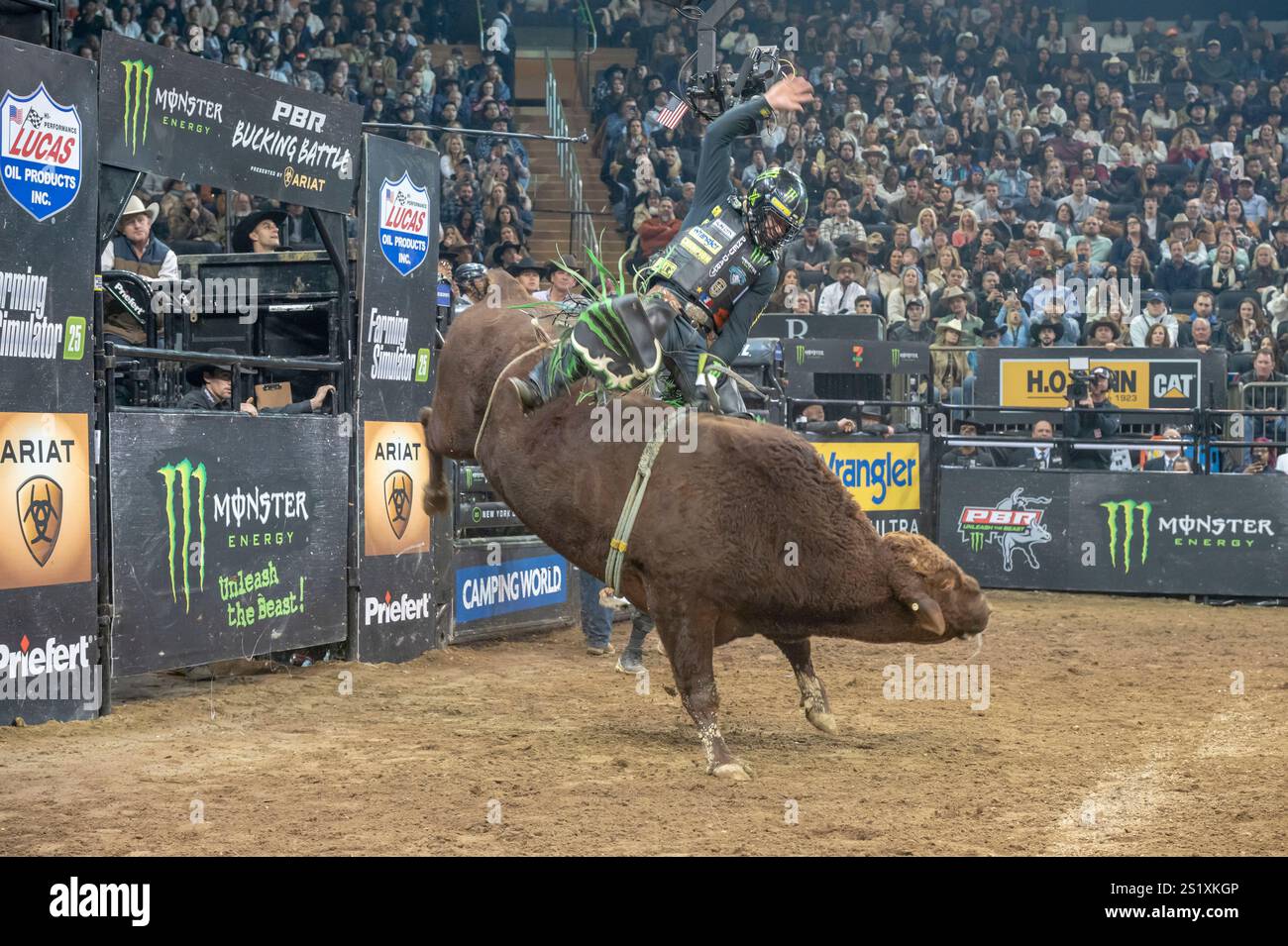 New York, United States. 04th Jan, 2025. Daylon Swearingen rides Velvet ...