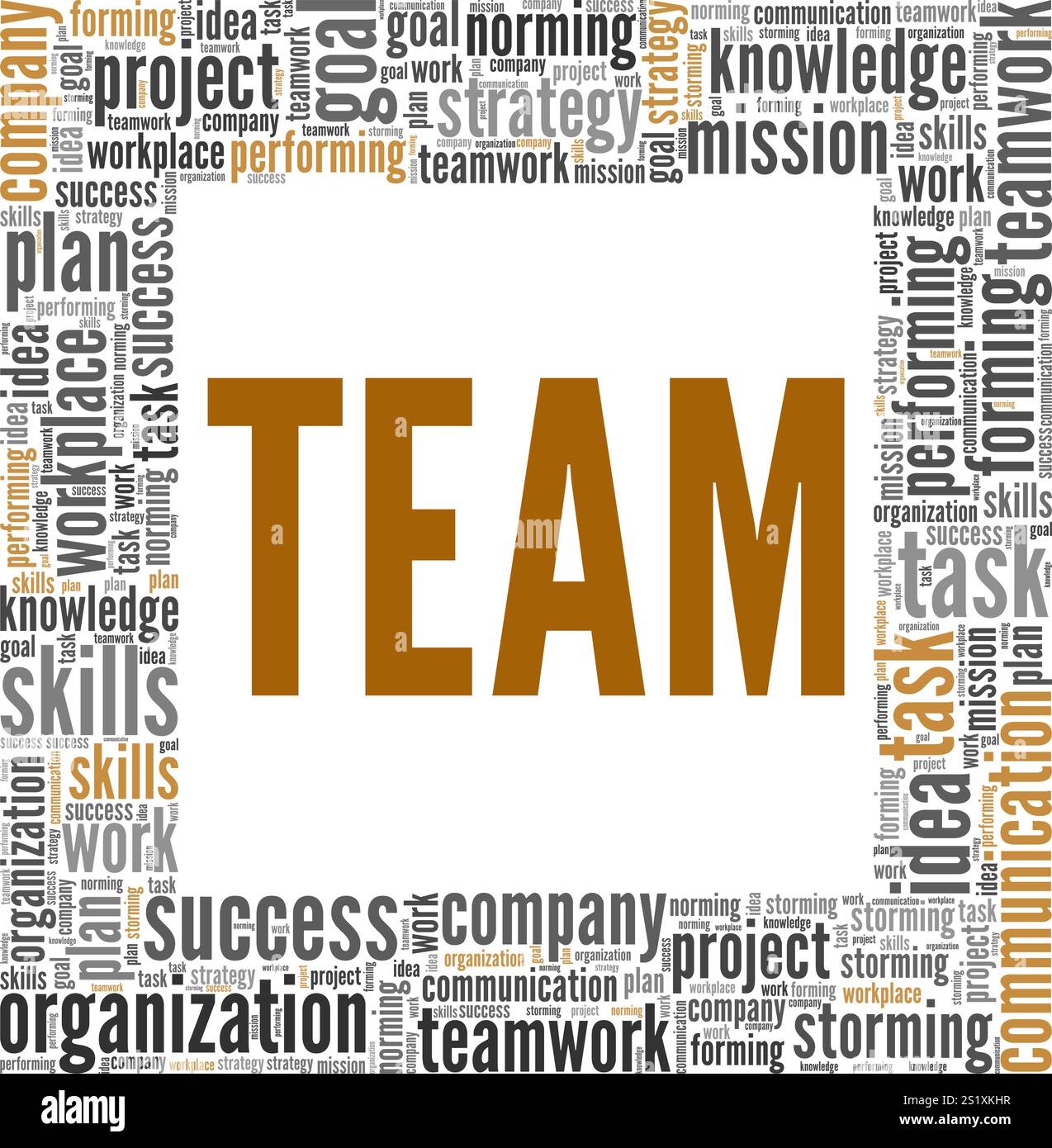 Team word cloud conceptual design isolated on white background Stock ...