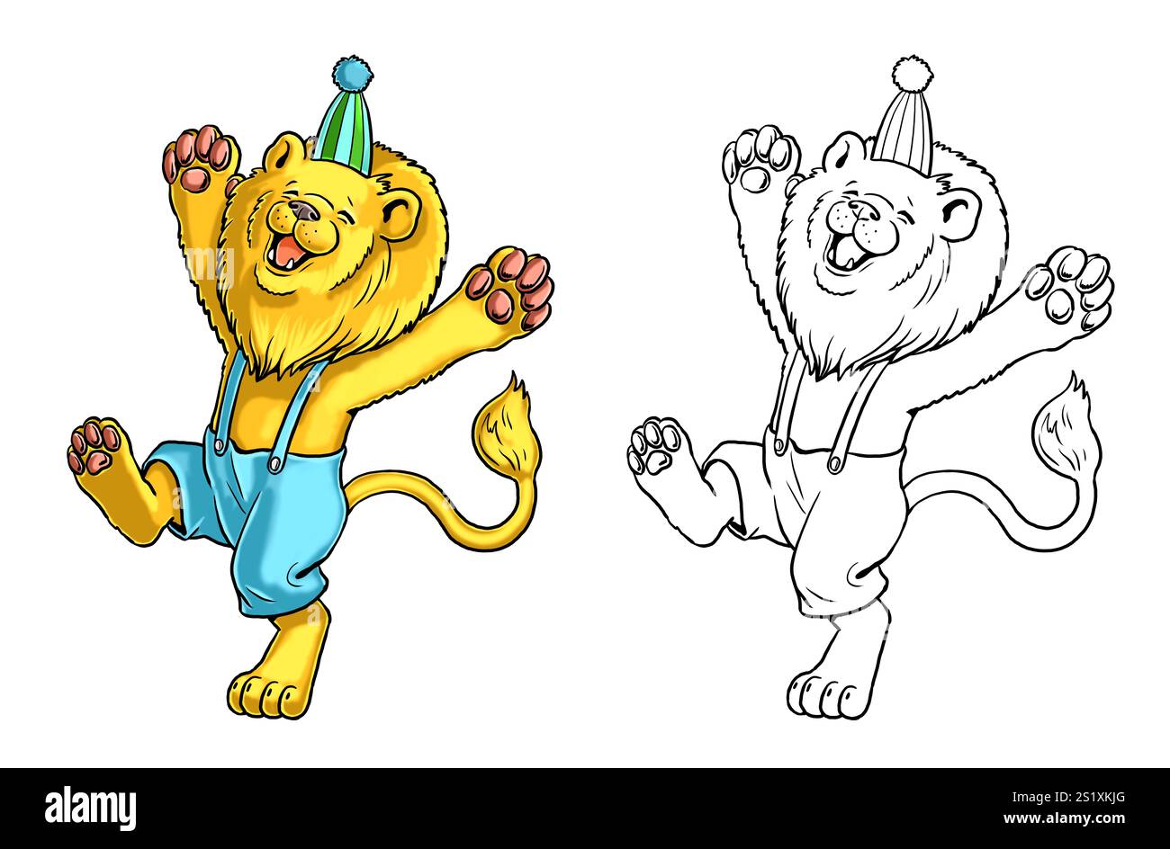 Lion tiger zoo in Cut Out Stock Images & Pictures - Alamy