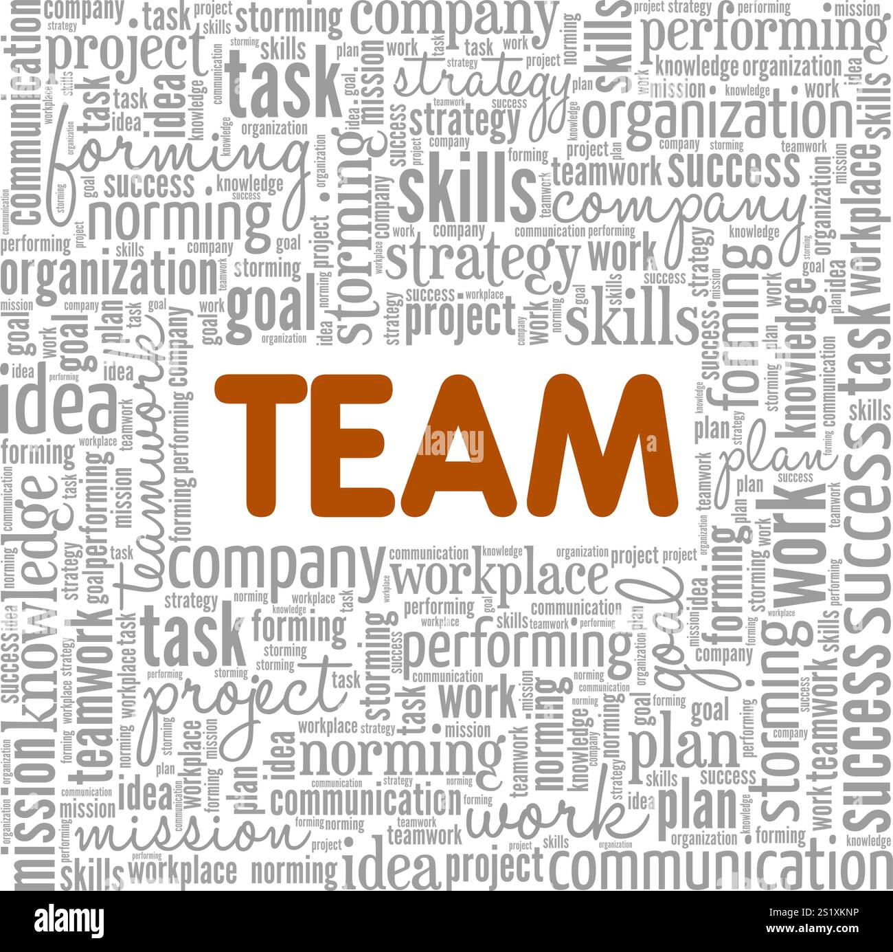 Team word cloud conceptual design isolated on white background Stock ...