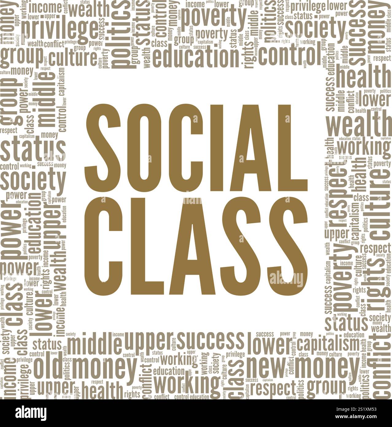Social Class word cloud conceptual design isolated on white background ...