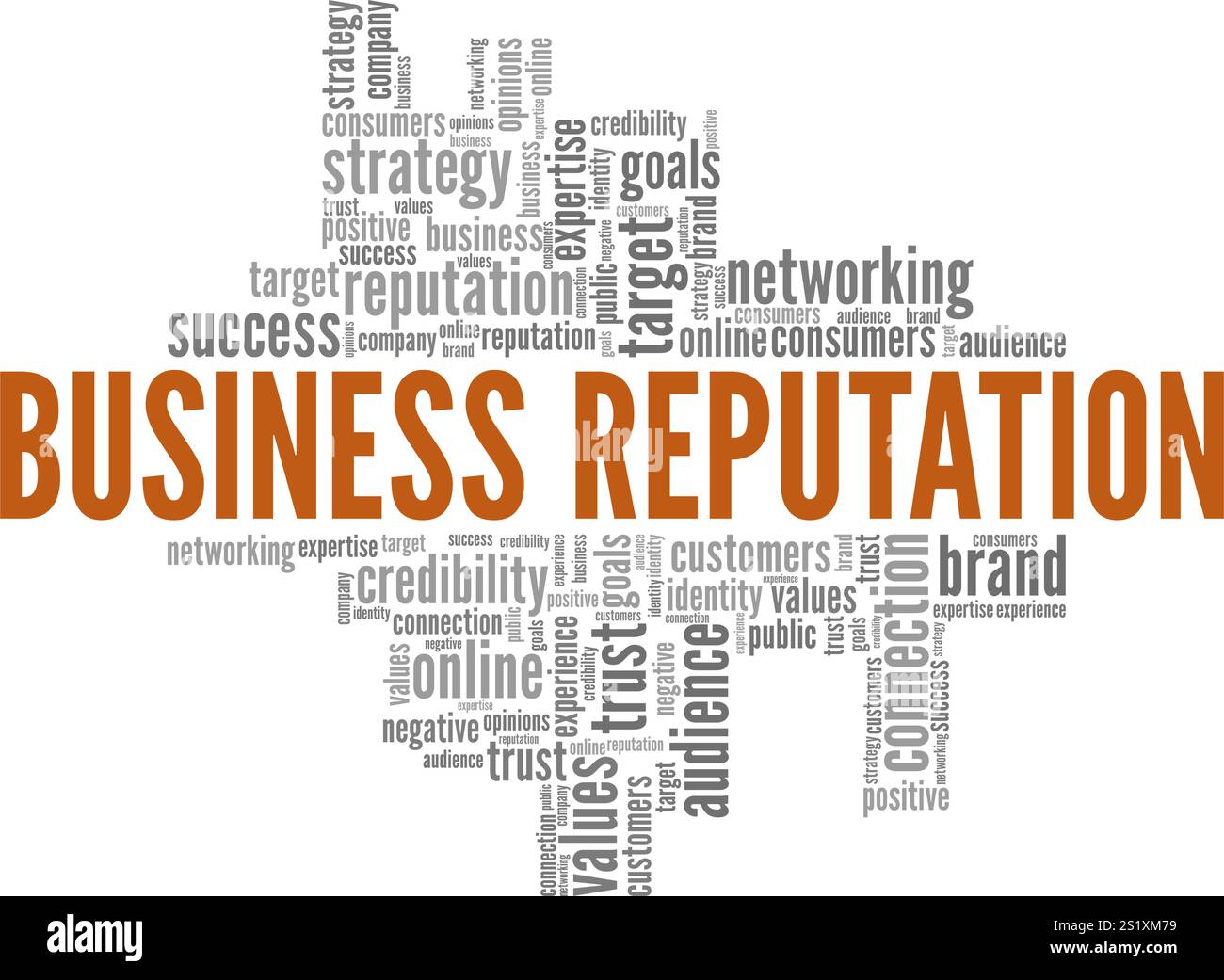 Business Reputation conceptual vector illustration word cloud isolated ...