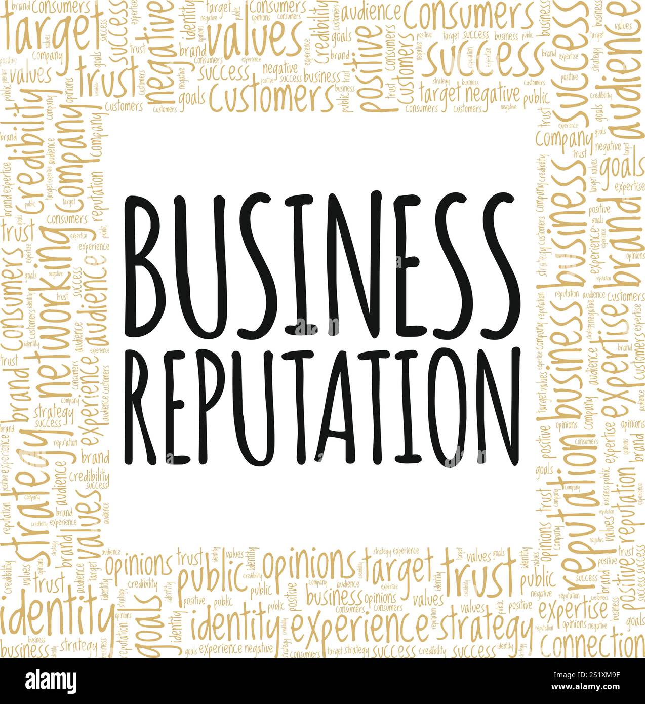 Business Reputation conceptual vector illustration word cloud isolated ...