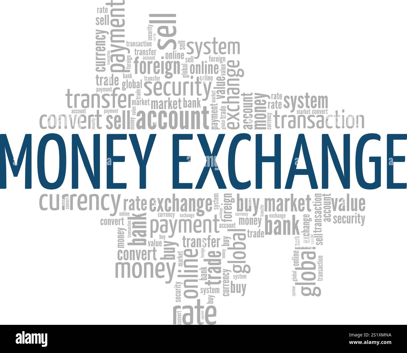 Money Exchange word cloud conceptual design isolated on white ...