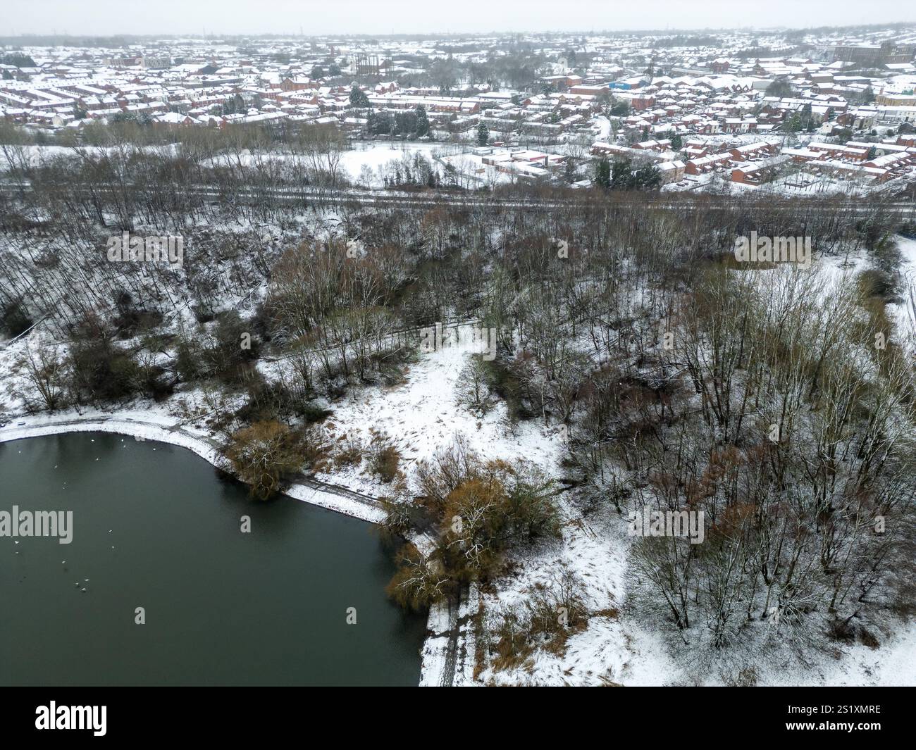 Bolton, UK. 19th January 2025. Residents in Bolton, Lanacshire, awoke ...
