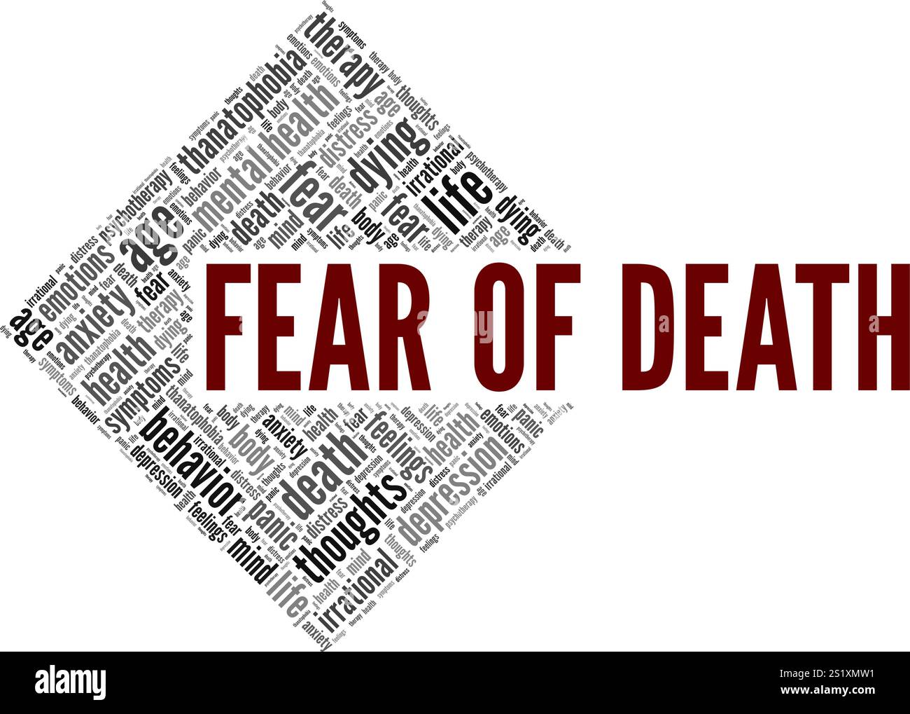 Fear of Death word cloud conceptual design isolated on white background Stock Vector Image & Art ...