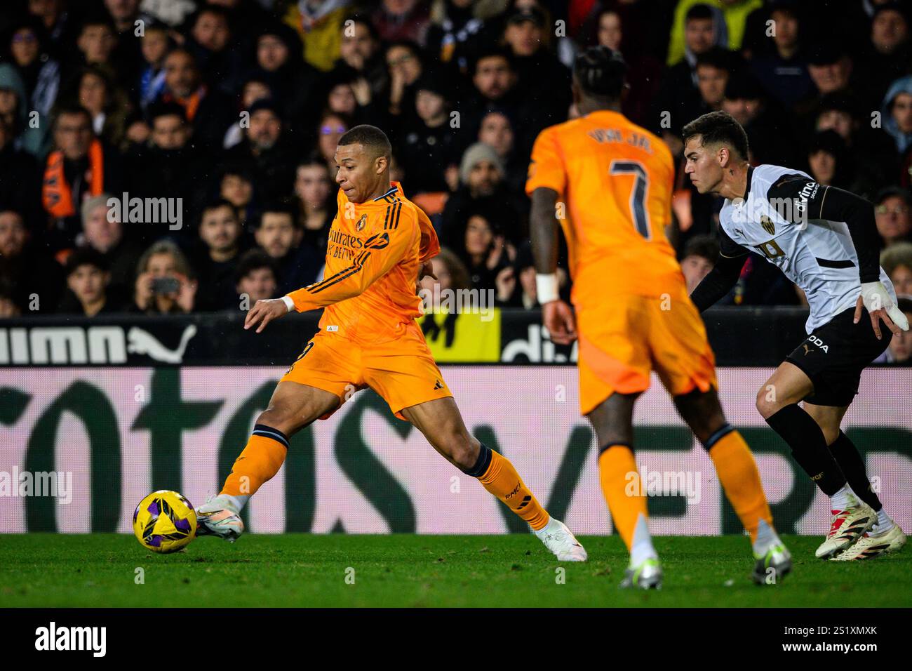 Real Madrid's French player Kylian Mbappé during a Spanish La Liga ...