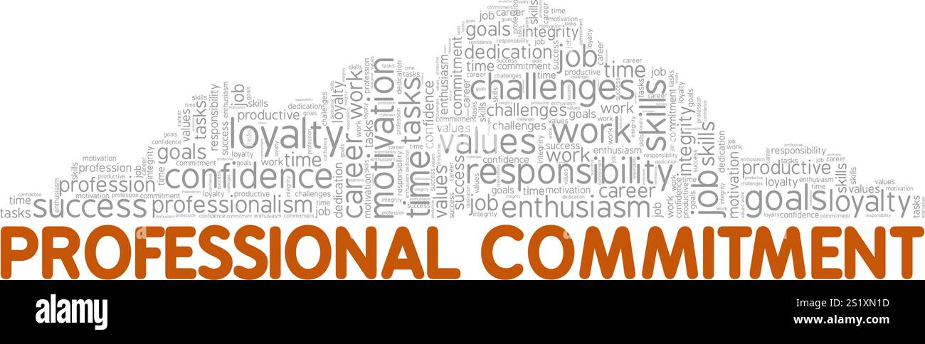 Commitment text on cloud Stock Vector Images - Alamy