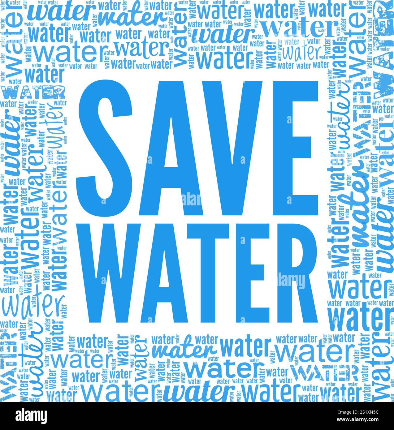 Save Water word cloud conceptual design isolated on white background ...