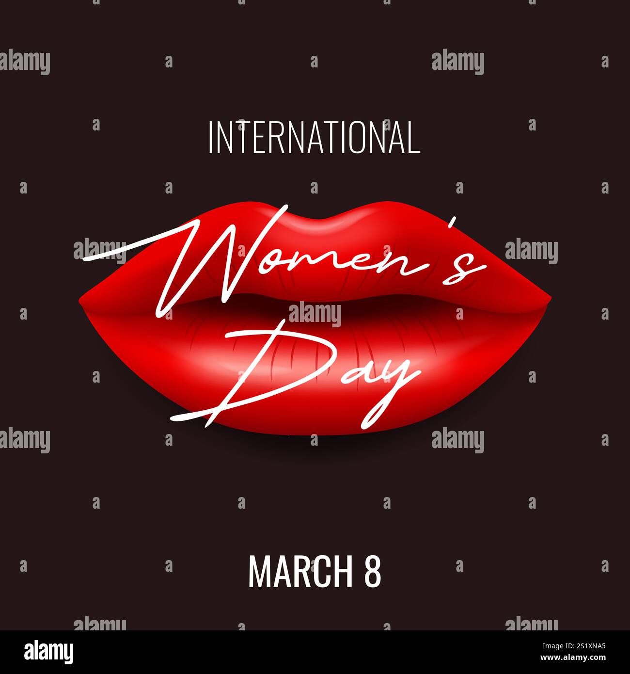 Square happy womens day Stock Vector Images - Alamy