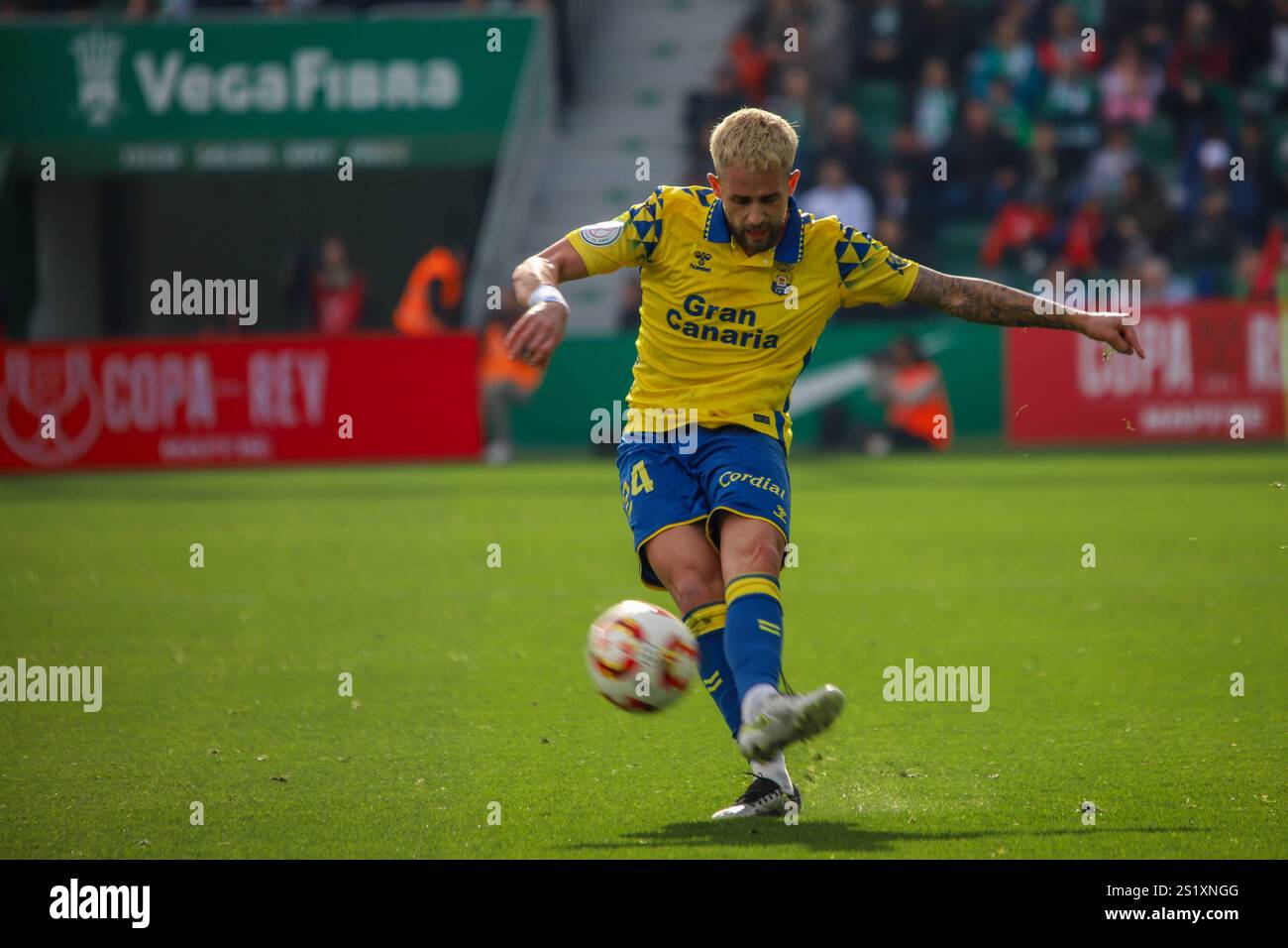 Spanish King Cup (Copa del Rey) soccer match Elche vs Las Palmas at ...