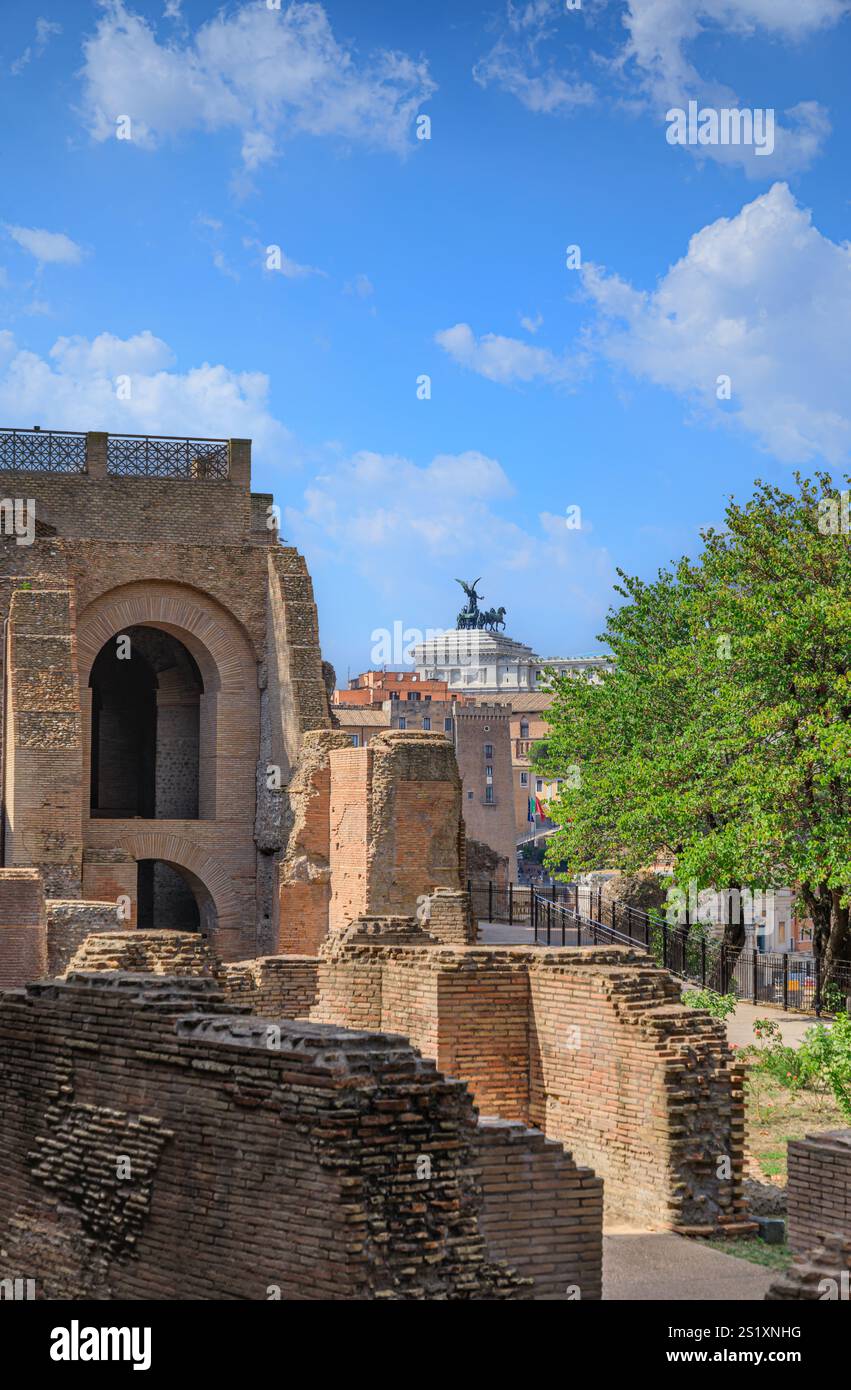 Remains of the Domus Tiberiana on the Palatine Hill in Rome, Italy ...
