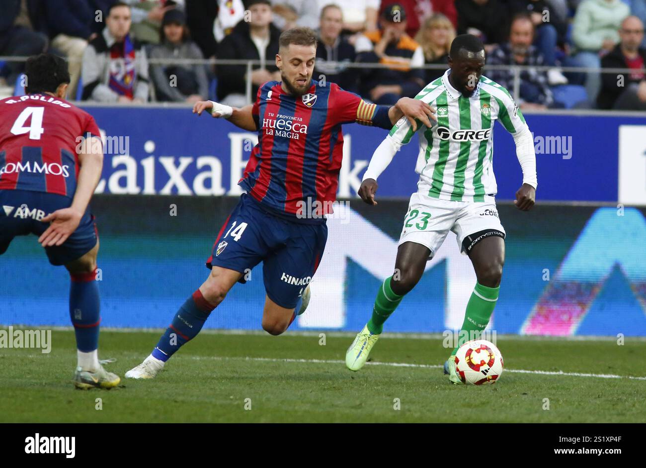 04/01/25 FÚTBOL COPA DE SM EL REY SD HUESCA - REAL BETIS BALOMPIE Stock ...