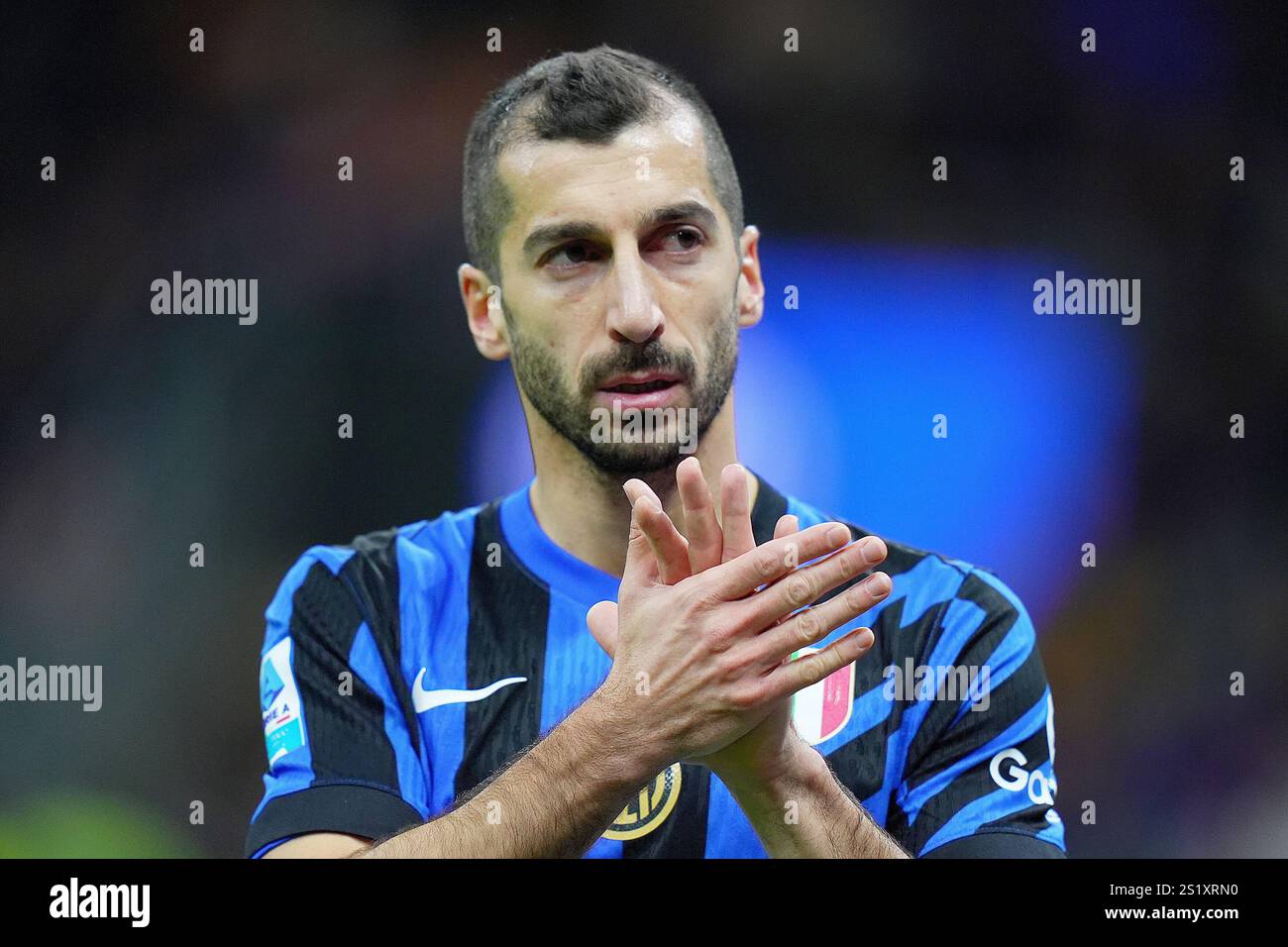 Inter Milan's Henrikh Mkhitaryan during the Serie A soccer match ...