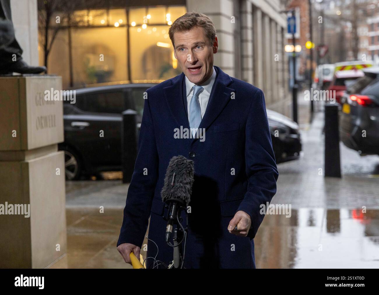 London, UK 5 Jan 2025 Shadow Home Secretary, Chris Philp gives an ...