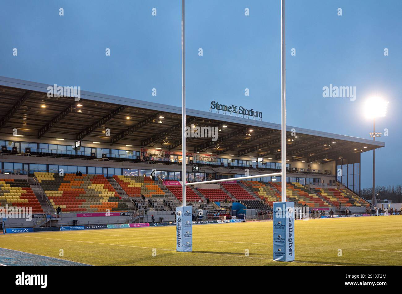 London, UK. 04th Jan, 2025. The StoneX Stadium ready for the Gallagher ...